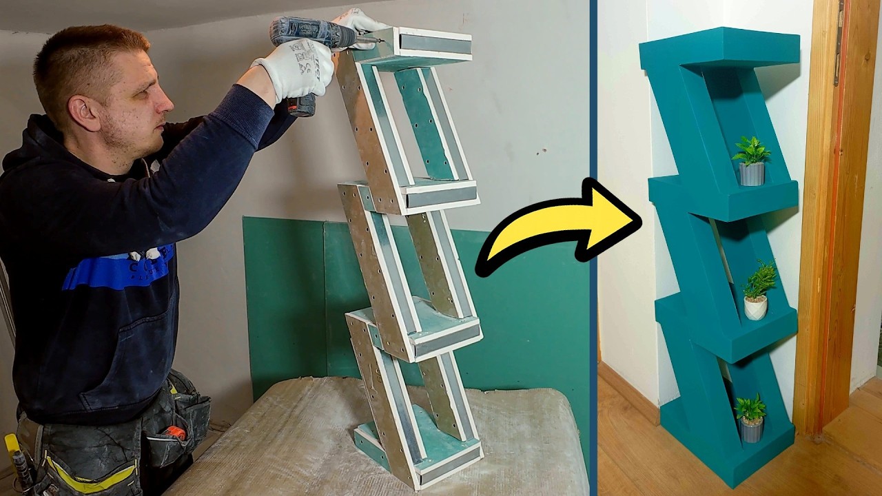 Unusual Drywall Shelf Build