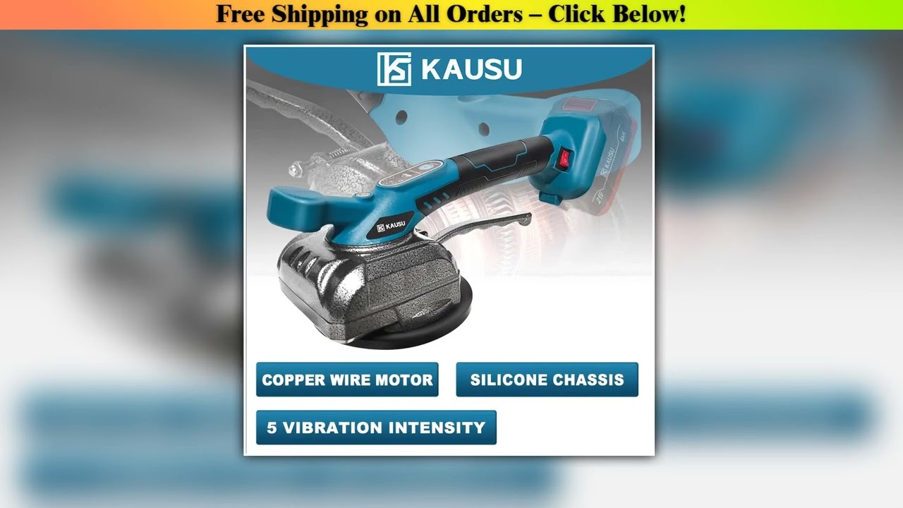 Cordless Automatic Tile Tiler 5 Vibrations Laying Vibrating Tool Tile Leveller Floor Leveling