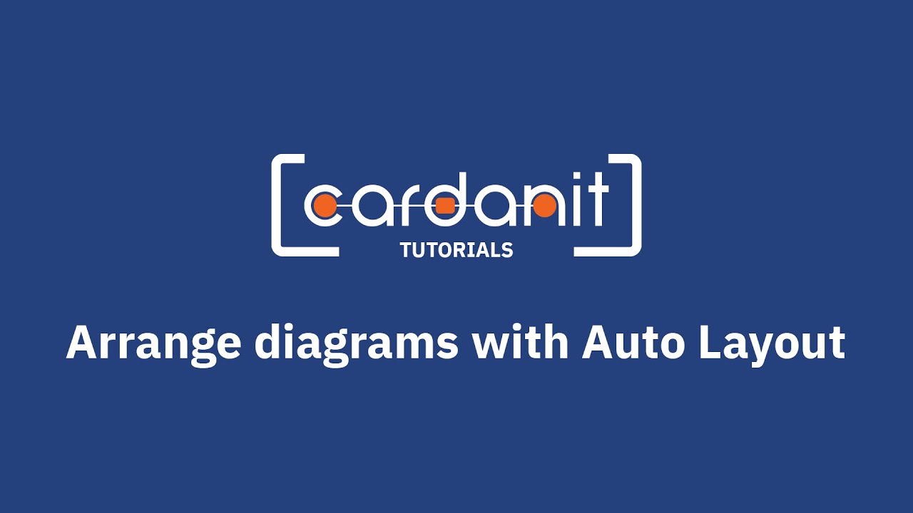 Auto layout tool: arrange BPMN diagrams in Cardanit | Tutorial (SUB)