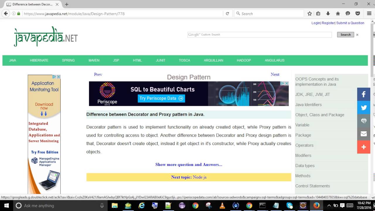 Difference between Decorator and Proxy pattern in Java. | javapedia.net