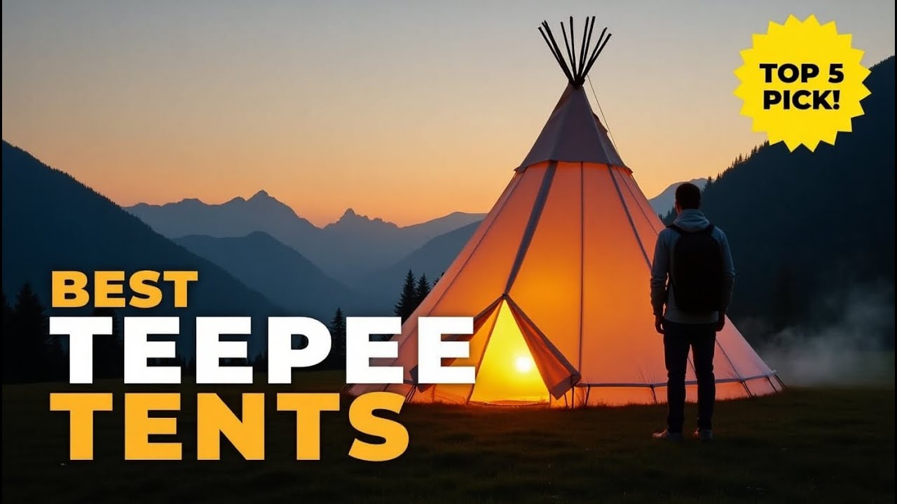 ✅Top 5 Teepee Tents for Camping in 2025 ⛺🔥 | Lightweight, Durable & Adventure-Ready!