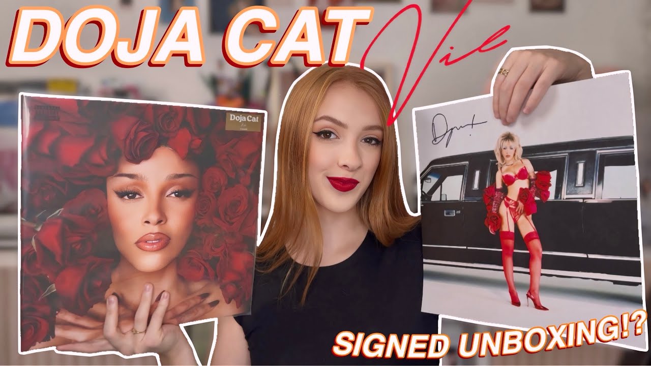 Doja Cat ‘Vie’ SIGNED Vinyl Unboxing! 🥀 *is it a real autograph?*