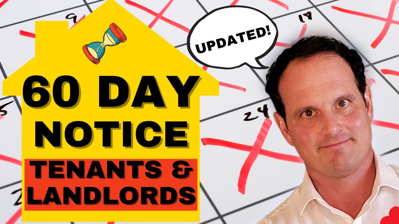 UPDATED! 60 Day Notice to Vacate - Notice to Terminate Tenancy for tenants and landlords