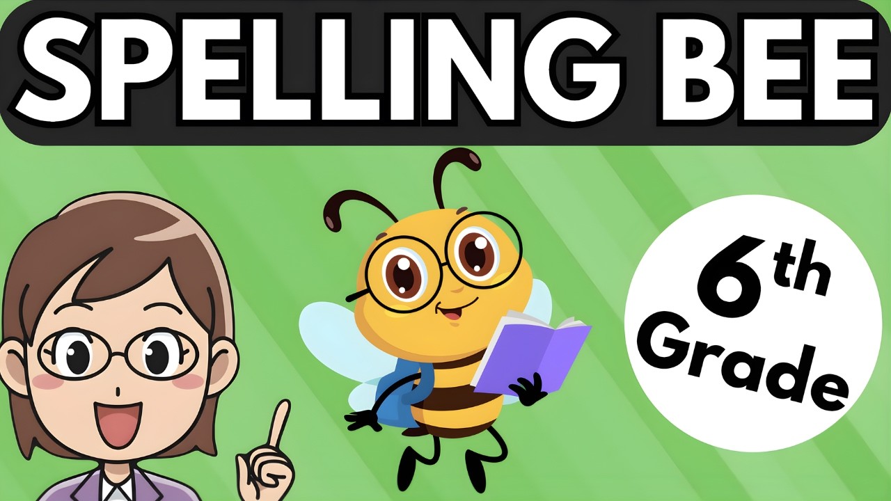 6th Grade Spelling Bee Challenge 🐝| Can You Spell All 20? #spellingbee  #6thgrade