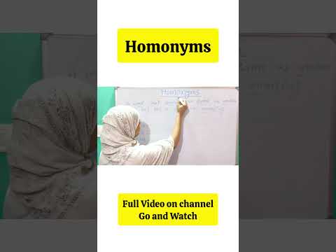 Homonyms #shorts #homonyms #grammar #education
