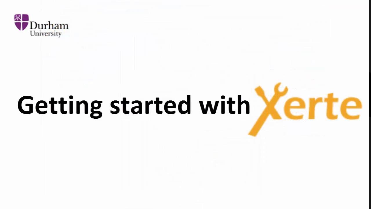 Getting started with Xerte