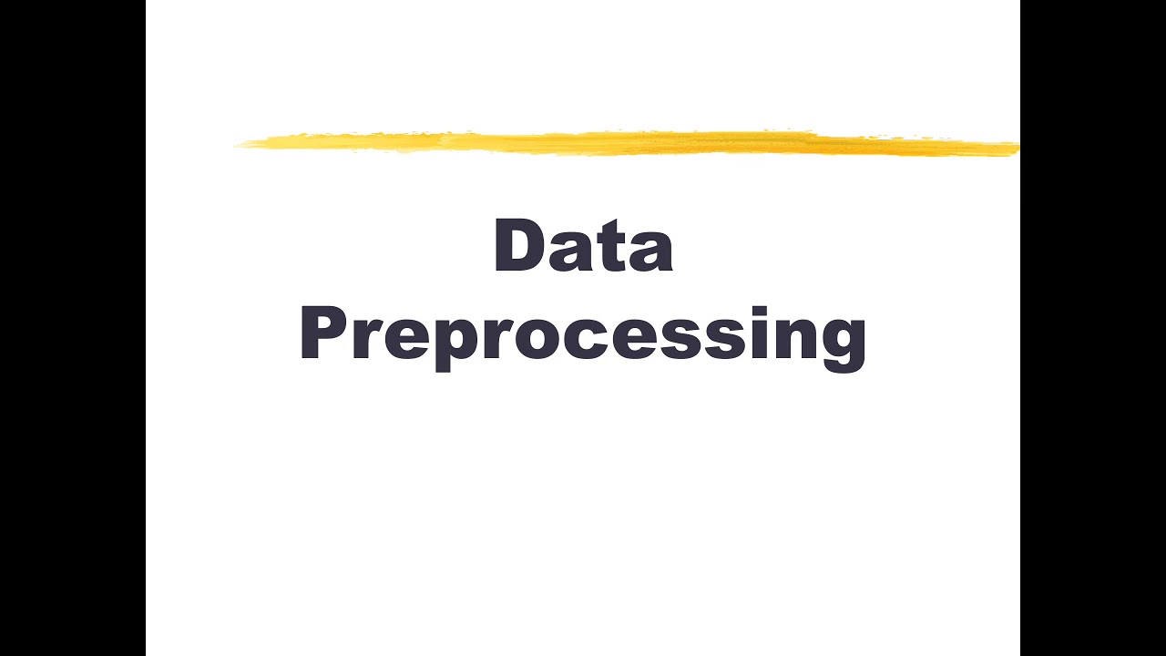 Data Preprocessing (Part 1)