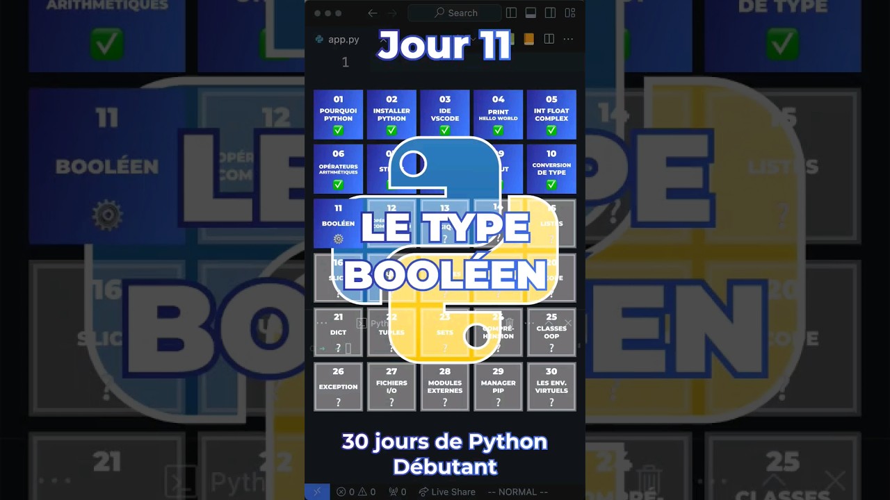 Le type Booléen - Jour 11 des 30 Jours de Python Débutant