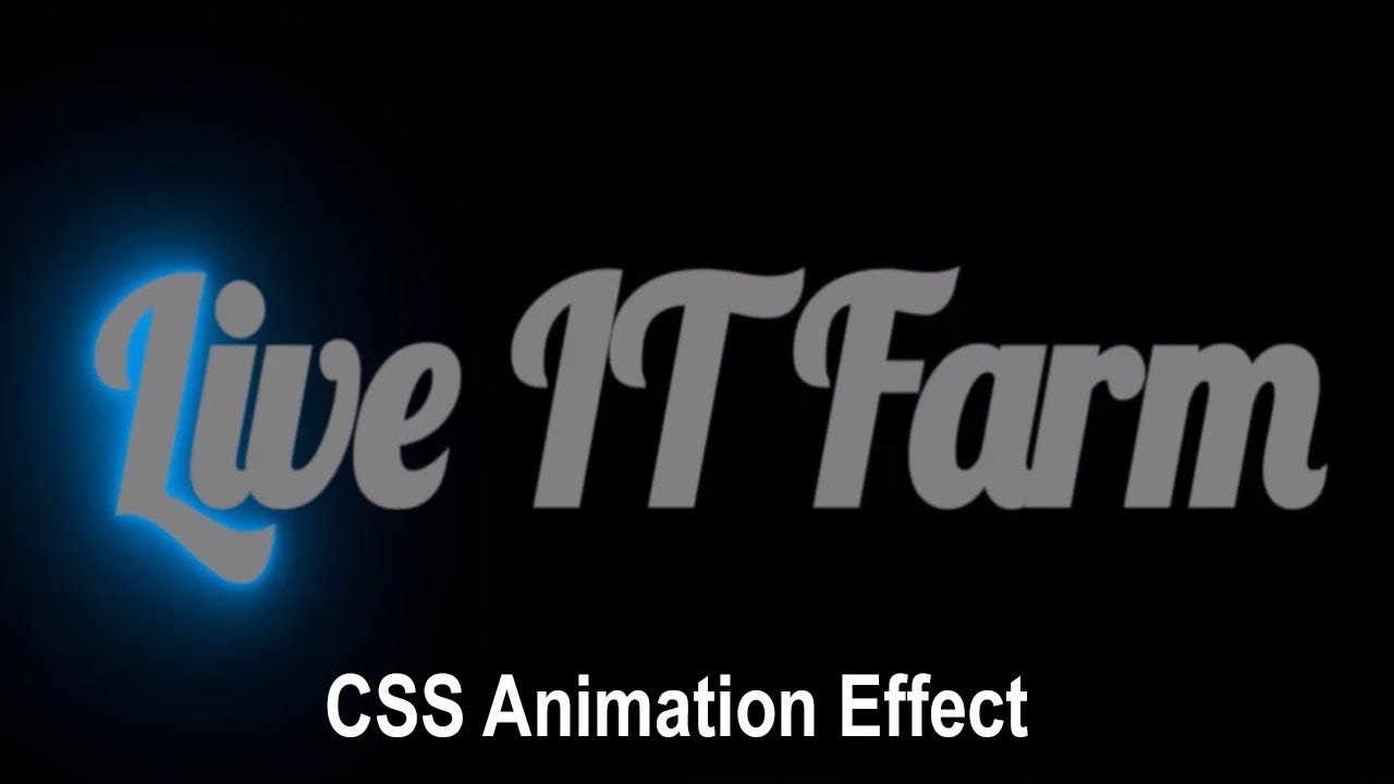 Glowing Text Animation Effects 2020 | Html CSS Animation