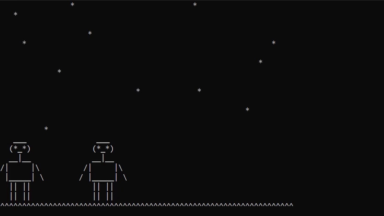 Console based animation with python