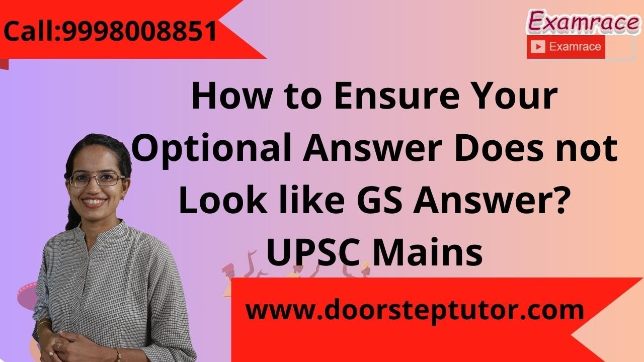 How to Ensure Your Optional Answer Does not Look like GS Answer? Geography Optional 2023