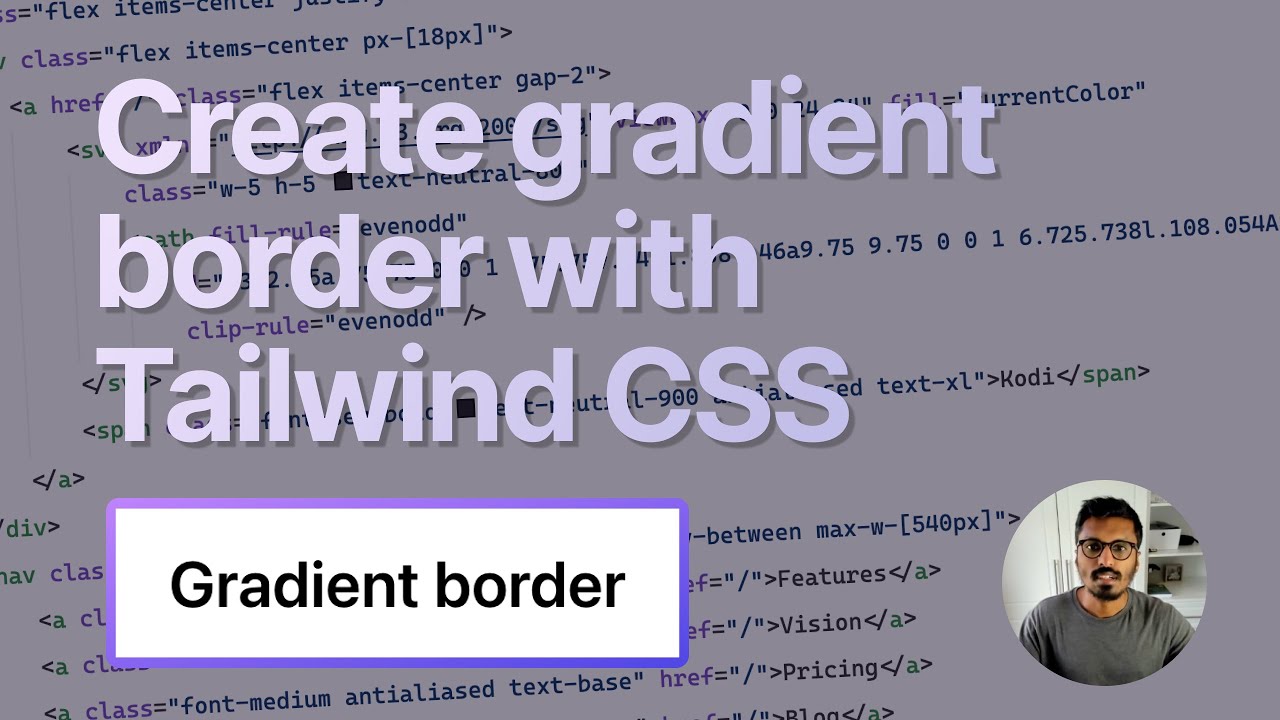 Create gradient border with Tailwind CSS