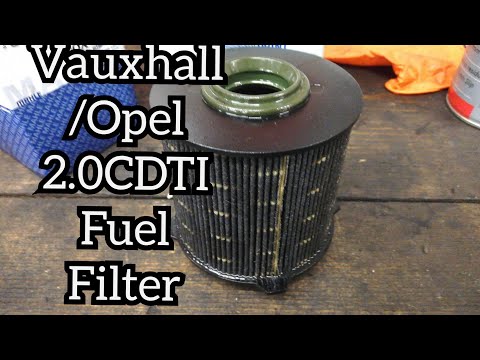 Vauxhall/Opel 2.0CDTI Change Diesel Fuel Filter Insignia, Astra J, Zafira