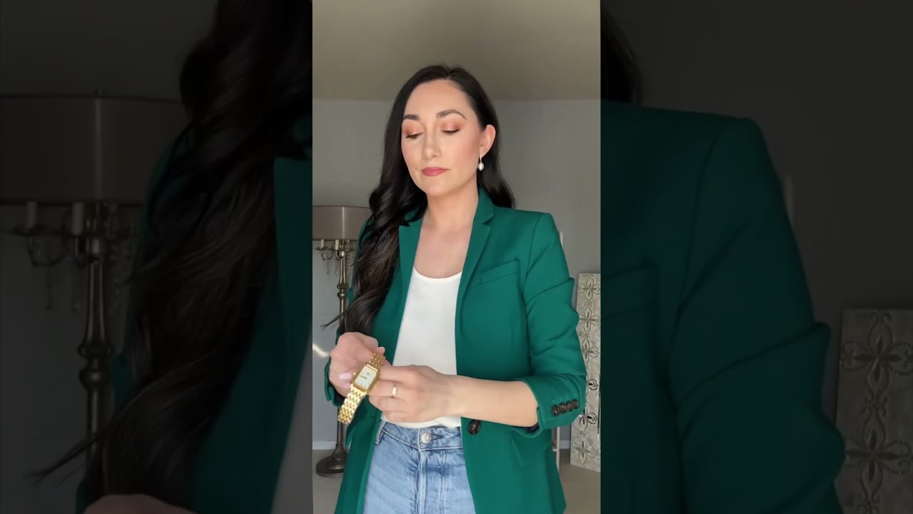 Smart Casual Spring Outfit💚 #smartcasual #effortlesschic #springoutfit