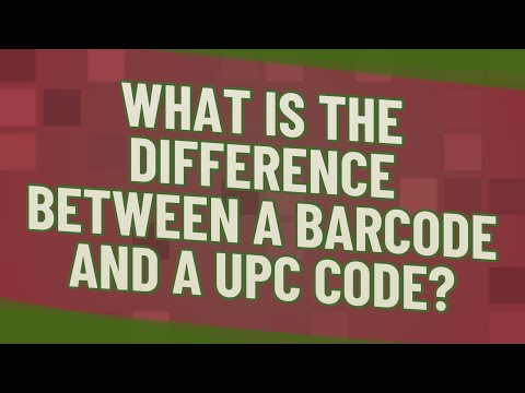 What is the difference between a barcode and a UPC code?