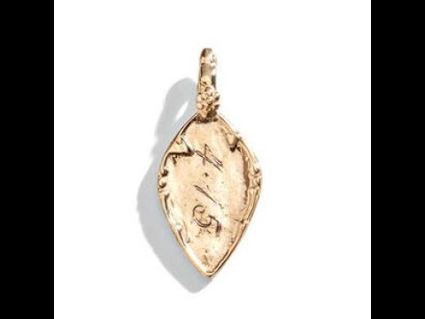 Gold Relic Coin - Ornate Edge Droplet