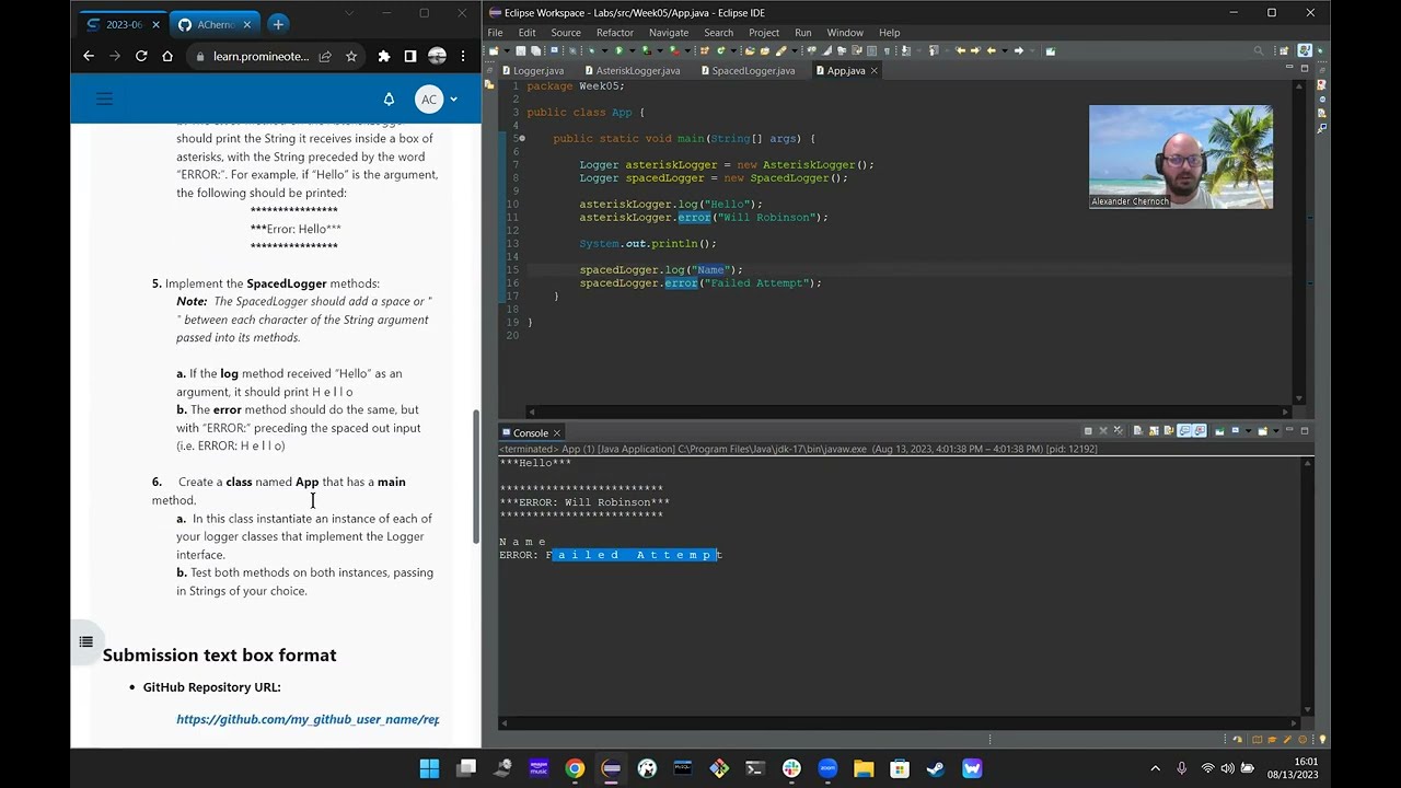 JAVA Week 5 Coding Assignment for OOP