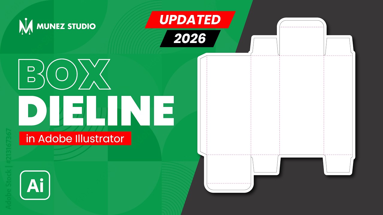 How to create box dieline Tutorial in Adobe Illustrator 2026 | How To Create Dieline Step by Step