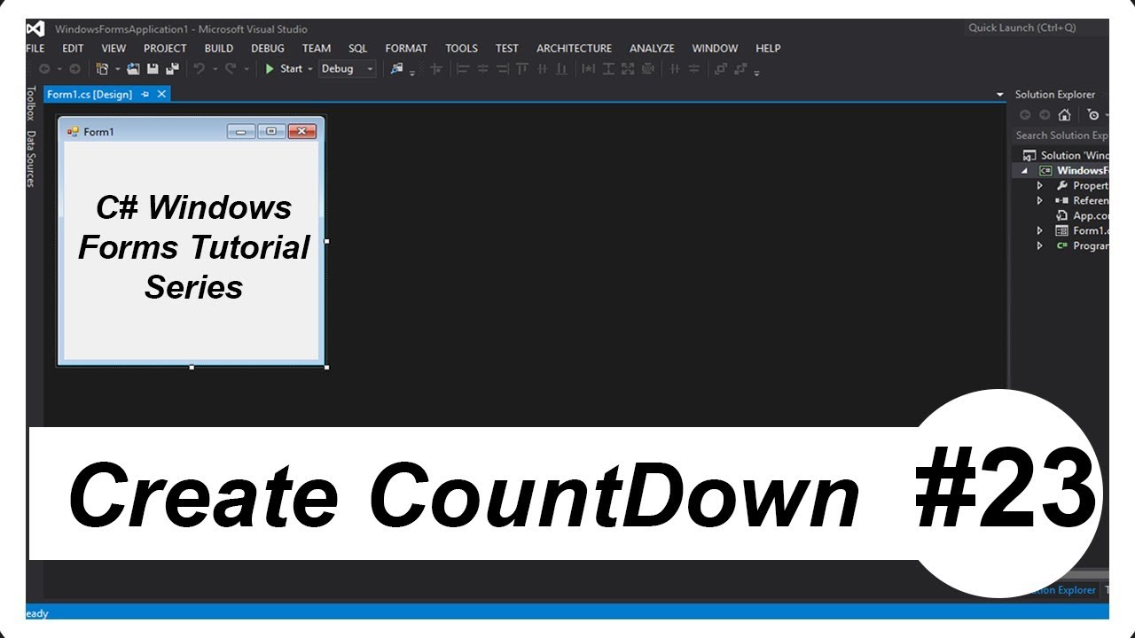 C# Windows Forms Tutorial #23 - How to Create a Countdown Clock