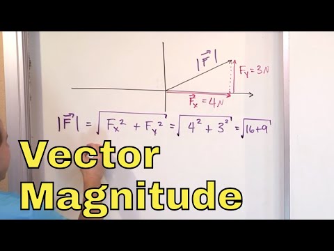01 - Calculating Magnitude of a Vector & Direction, Part 1 (Vector Magnitude & Angle)