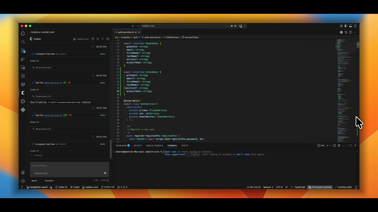 Full GitHub OAuth integration in seconds? Done