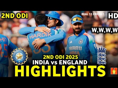 India vs England 2nd ODI Highlights 2025 | IND vs ENG 2nd ODI 2025 Full Match Highlights