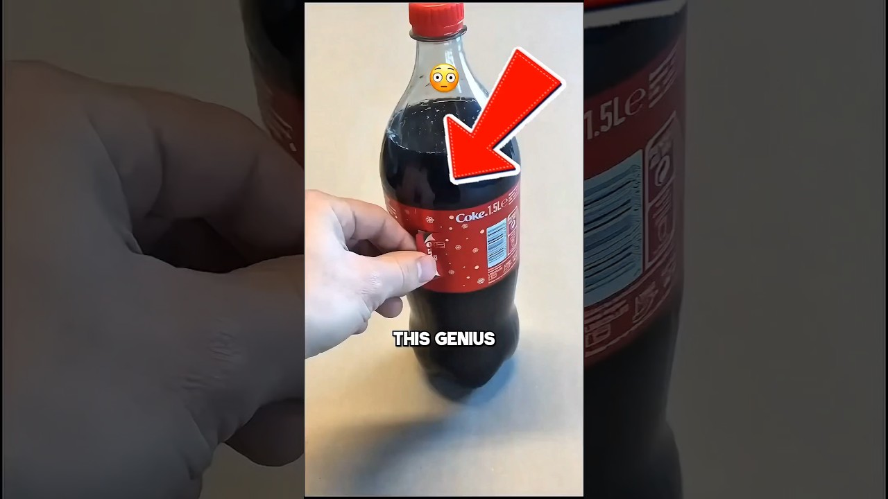This genius discovered a trick on a coke bottle! #shorts #shortvideo #facts #reels #funny