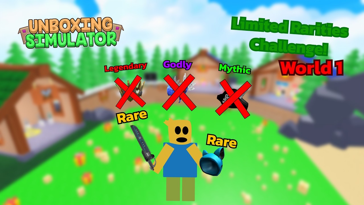 Unboxing Simulator | Limited Rarities Challenge! - World 1