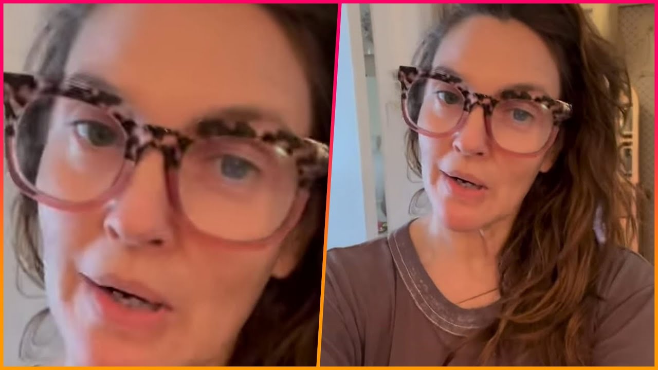 Drew Barrymore gives us a rare glimpse of her eclectic bedroom (including wallpaper on the CEILING)