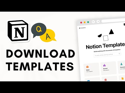 How to Download & Import Notion Templates? ( + Free Template)