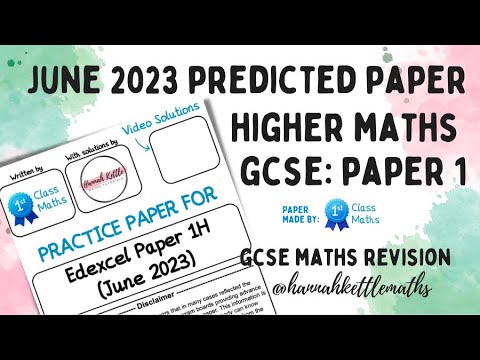 GCSE Maths Predicted Paper Edexcel Higher Non-Calculator 19th May 2023 | GCSE Maths Revision