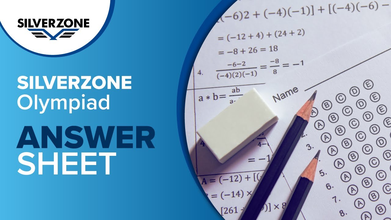 Answer Sheet (Class 1 & 2) by SilverZone Olympiad | Layout Explained