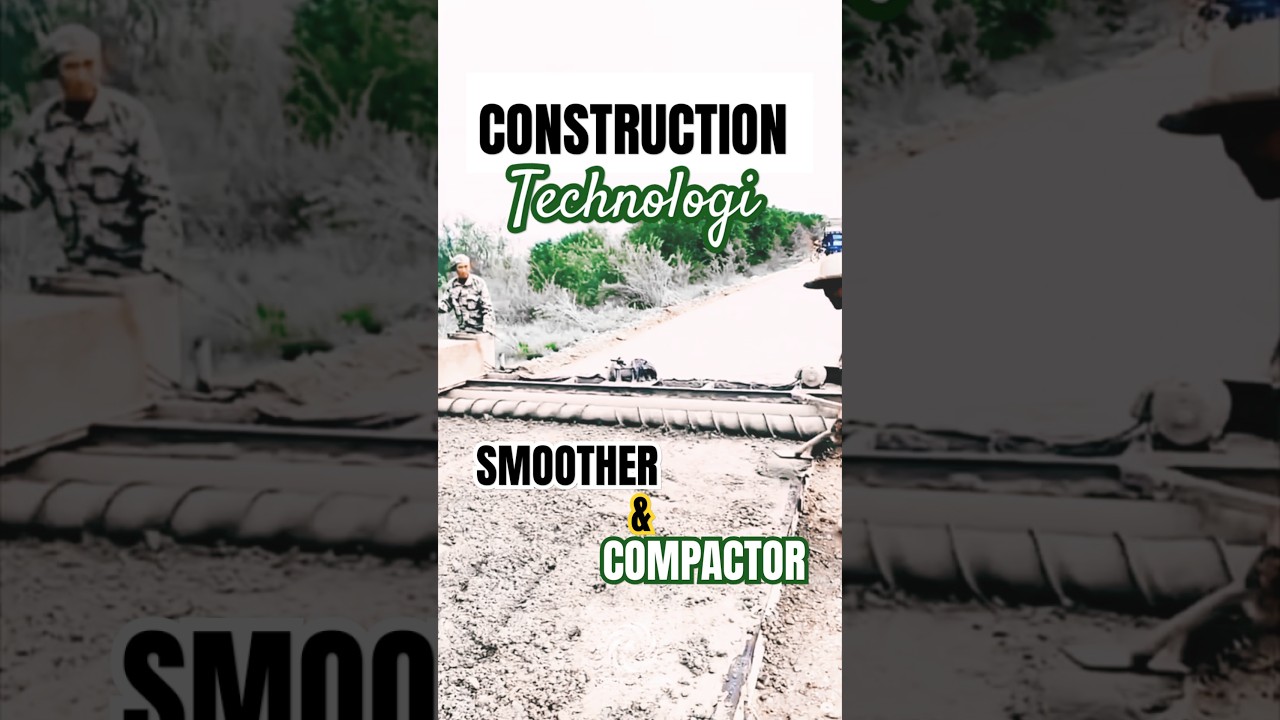 Concrete Road Surface Smoother and Compactor: Quality Construction Technology!