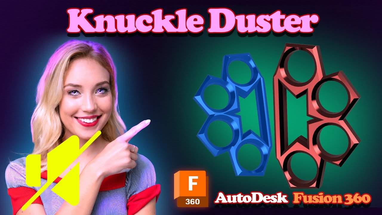 How to Design a Knuckle Duster in Fusion 360 for 3d printing