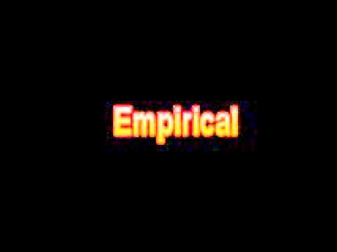 What Is The Definition Of Empirical - Medical Dictionary Free Online