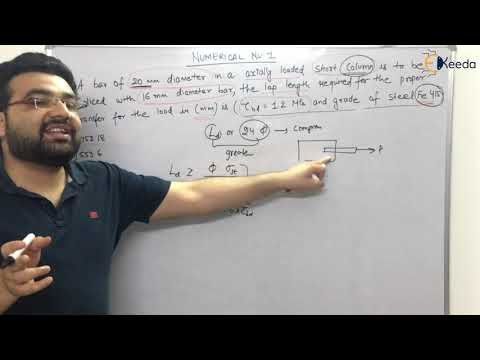 Numerical Number 1 on Splicing - Concrete Structures - GATE Video Lecture - Concrete Structures ...