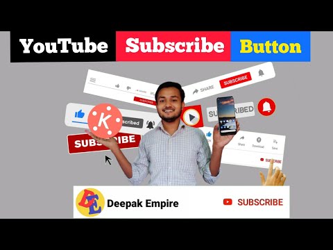 How to make Subscribe button Animation (Hindi) in Kinemaster