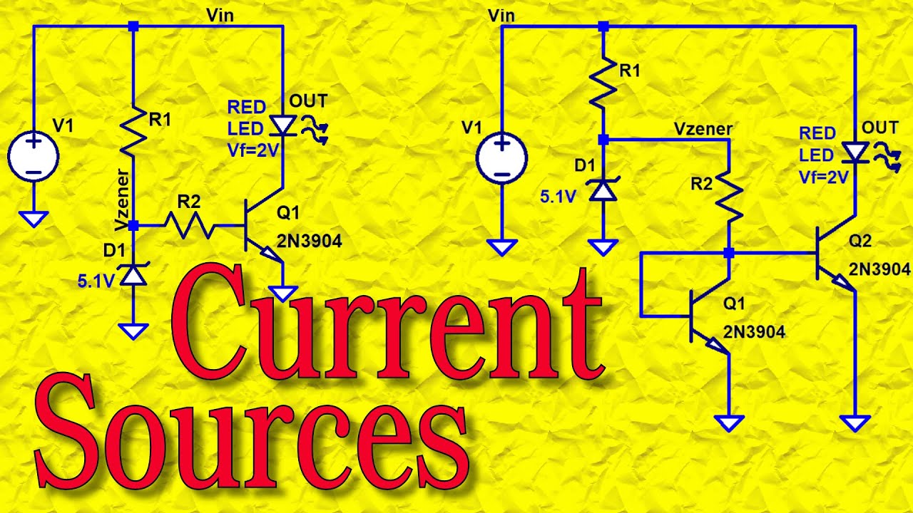 Bipolar Junction Transistors (BJT) Current Sources - Current Mirror (084b)