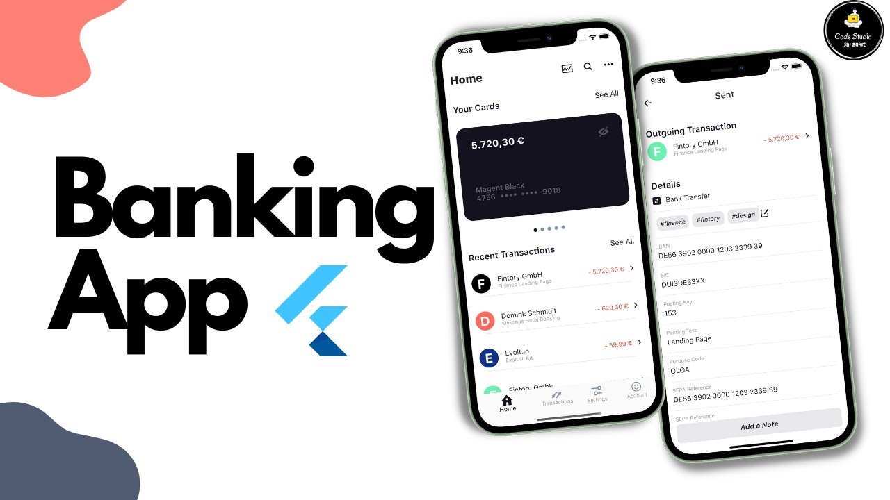 Flutter UI Challenge - Banking App - Flutter UI - Speed Code