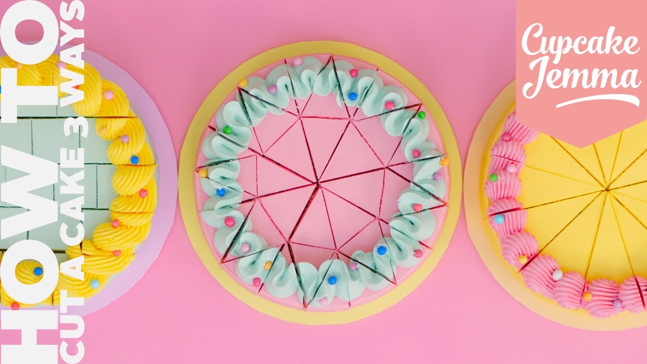 How To Cut a Cake | Tutorial | Cupcake Jemma
