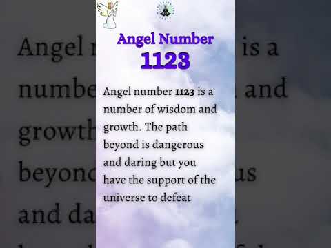 Angel number 1123 | Law Of Attraction | Manifestation #shorts