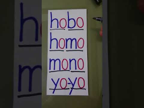 Words with o sound: Blending (C+V+C+V) : Reading Phonics for Beginners