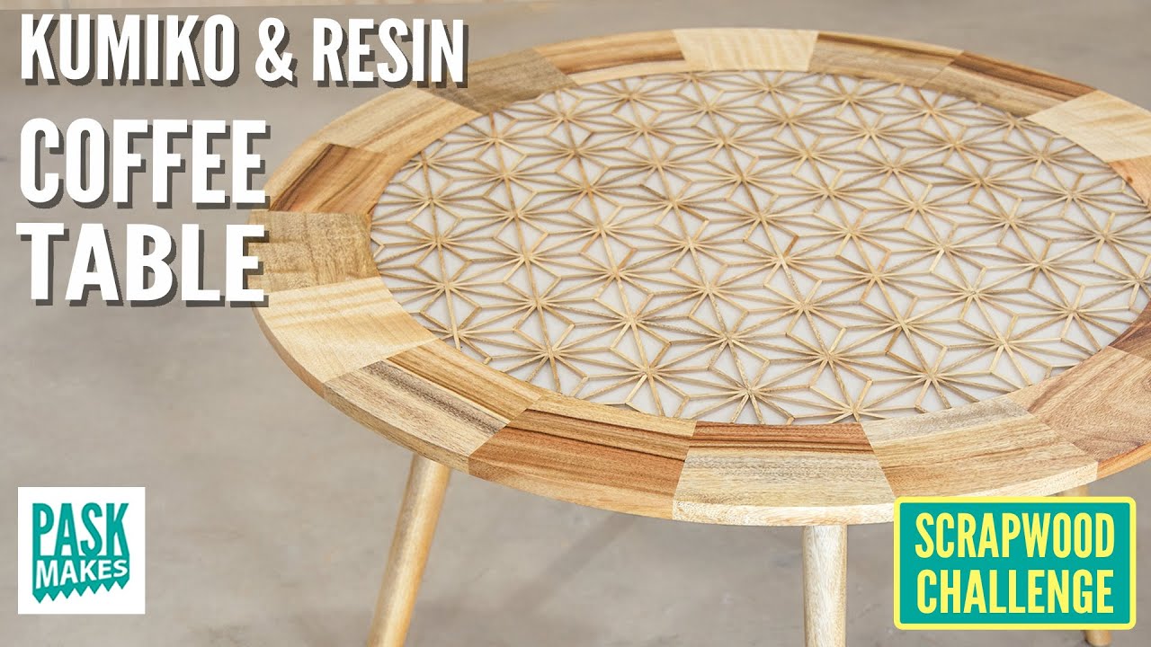 Making a Kumiko & Resin Coffee Table - Scrapwood Challenge ep39