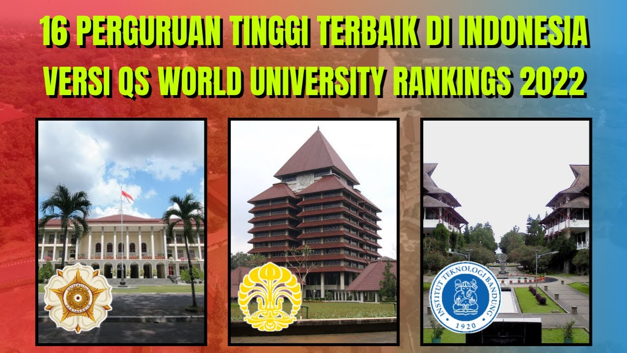 Top University! 16 Perguruan Tinggi Terbaik di Indonesia Versi QS WUR 2022!