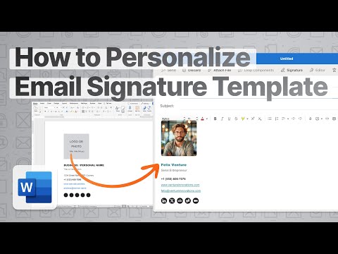How to Personalize Email Signature Template in Microsoft Word