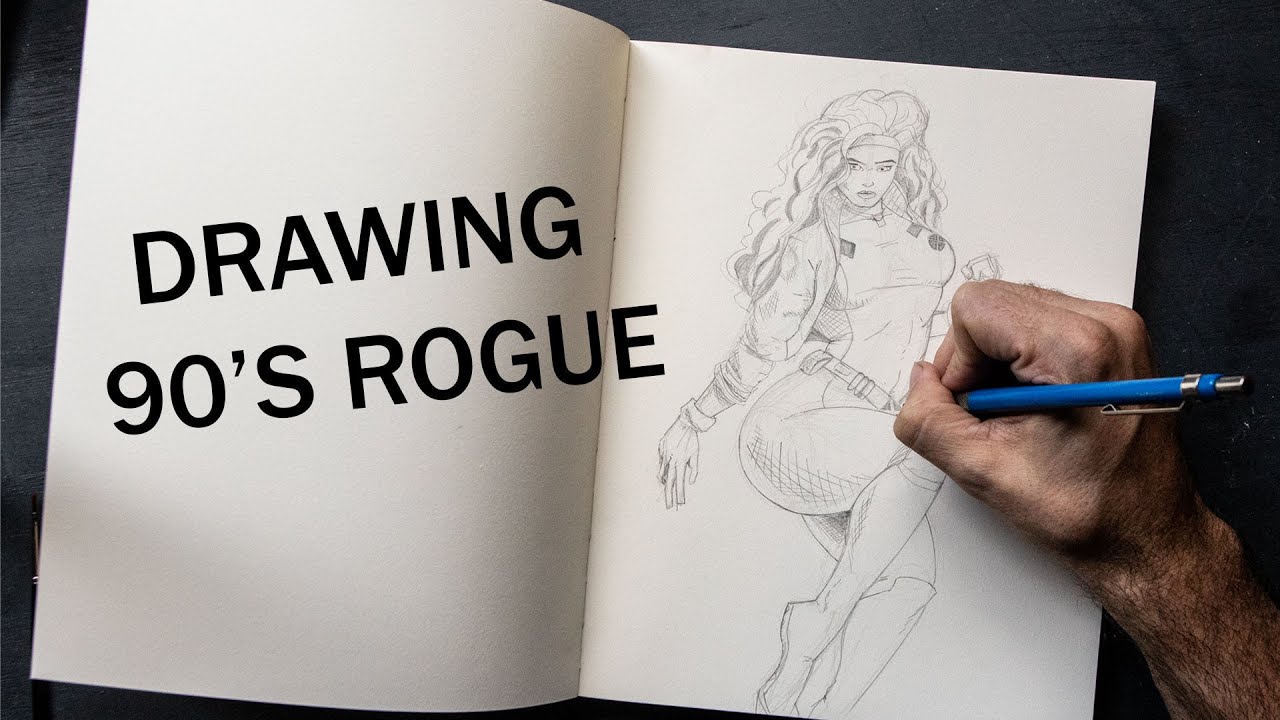 Speed Drawing 90's X-Men Rogue