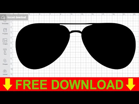 Aviator Sunglasses Svg Free Cut File for Cricut