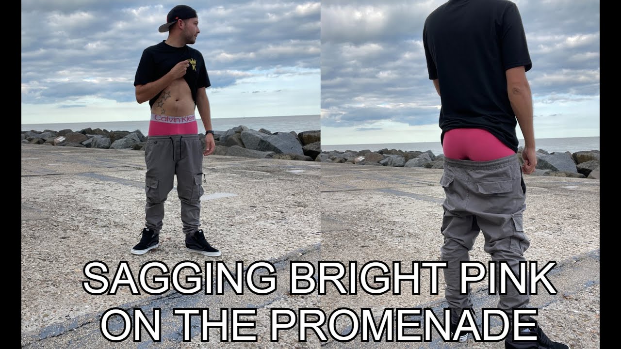 Bright Pink CK Boxers Sagging