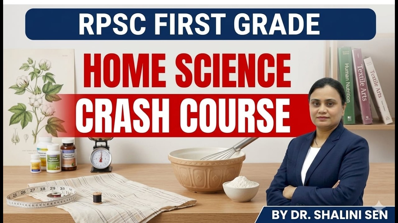 RPSC First Grade Home Science 2026: 50 Days Selection Strategy | Master Plan 🚀
