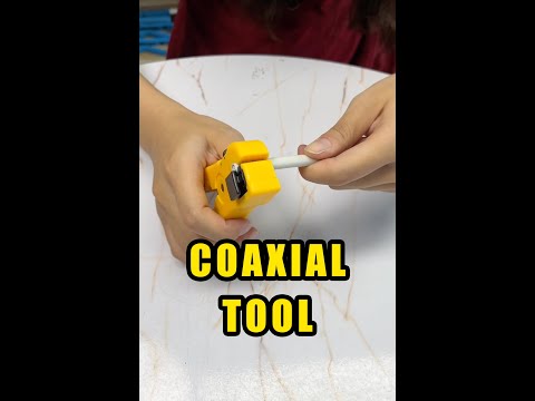 How do we use coaxial strippers and coaxial crimping tools??